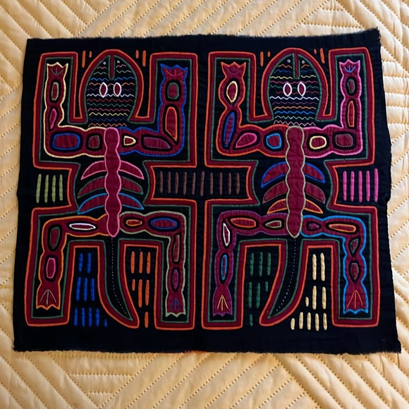 Guna Panama Mola | Wall Decor | Vintage Panama Mola Applique Textile ...